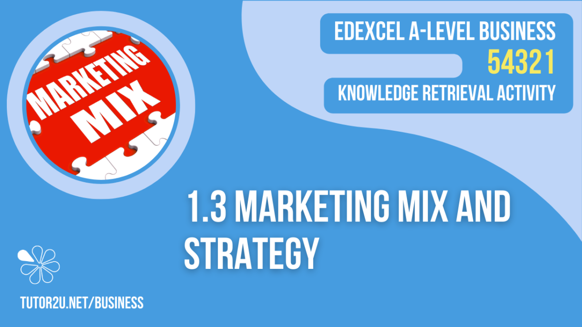 54321 Knowledge Retrieval Activity (Edexcel A-Level Business) 1.3 ...