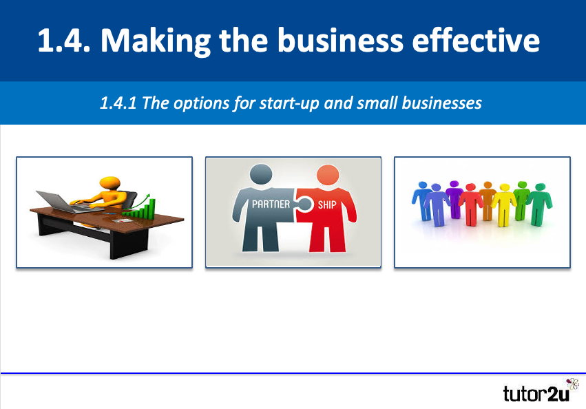 1.4.1 The Options for Start-up and Small Businesses Teacher Powerpoint ...