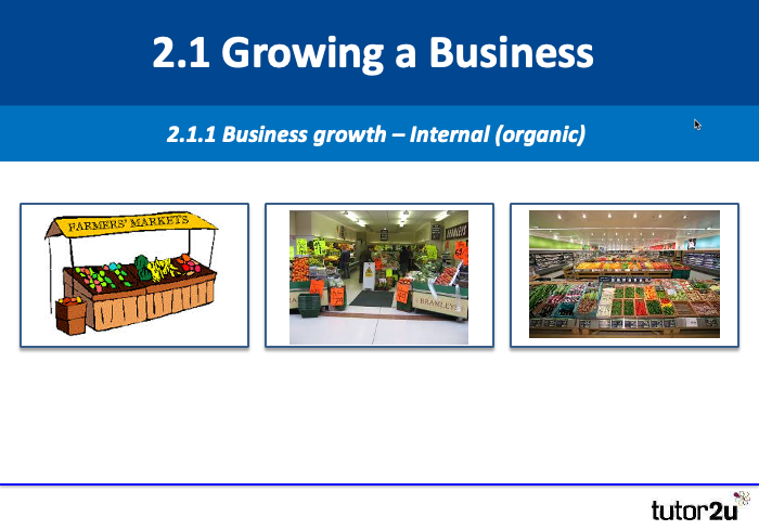 2.1.1 Business Growth - Internal (organic) Teacher Powerpoint for ...