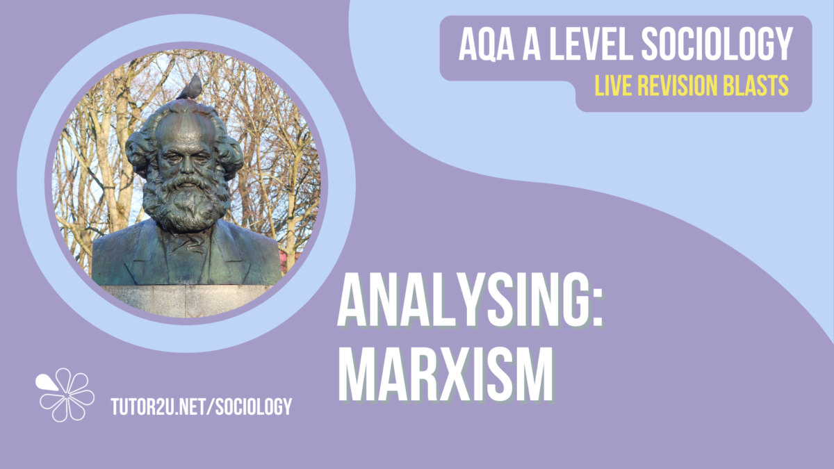 Analysing Marxism | AQA A-Level Sociology Livestream | Livestreams ...