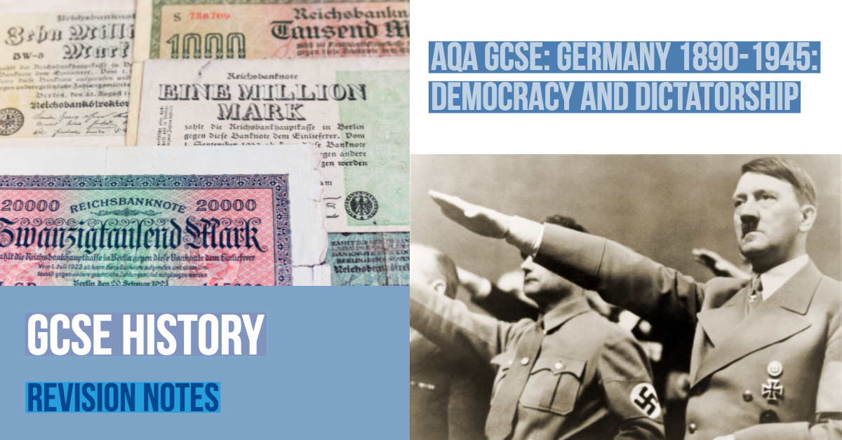 AQA GCSE: Germany 1890-1945: Democracy and Dictatorship | Collections ...