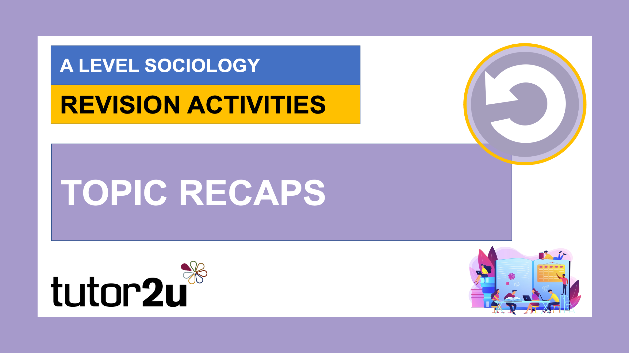 Topic Recap Revision Activities for A-Level Sociology | Collections ...