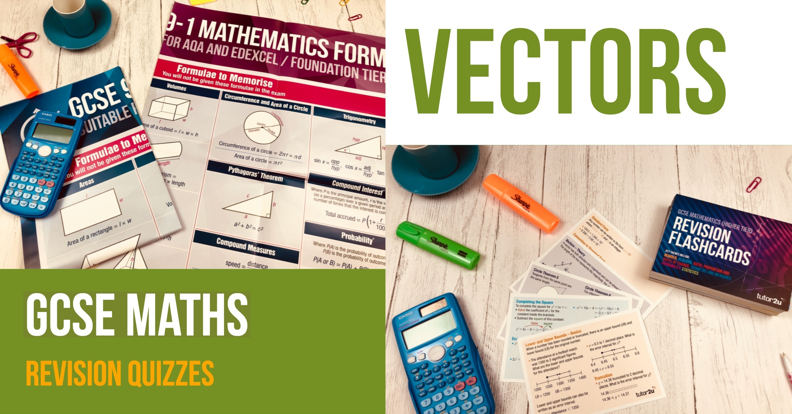 Vectors Revision Quiz | Reference Library | Maths | tutor2u