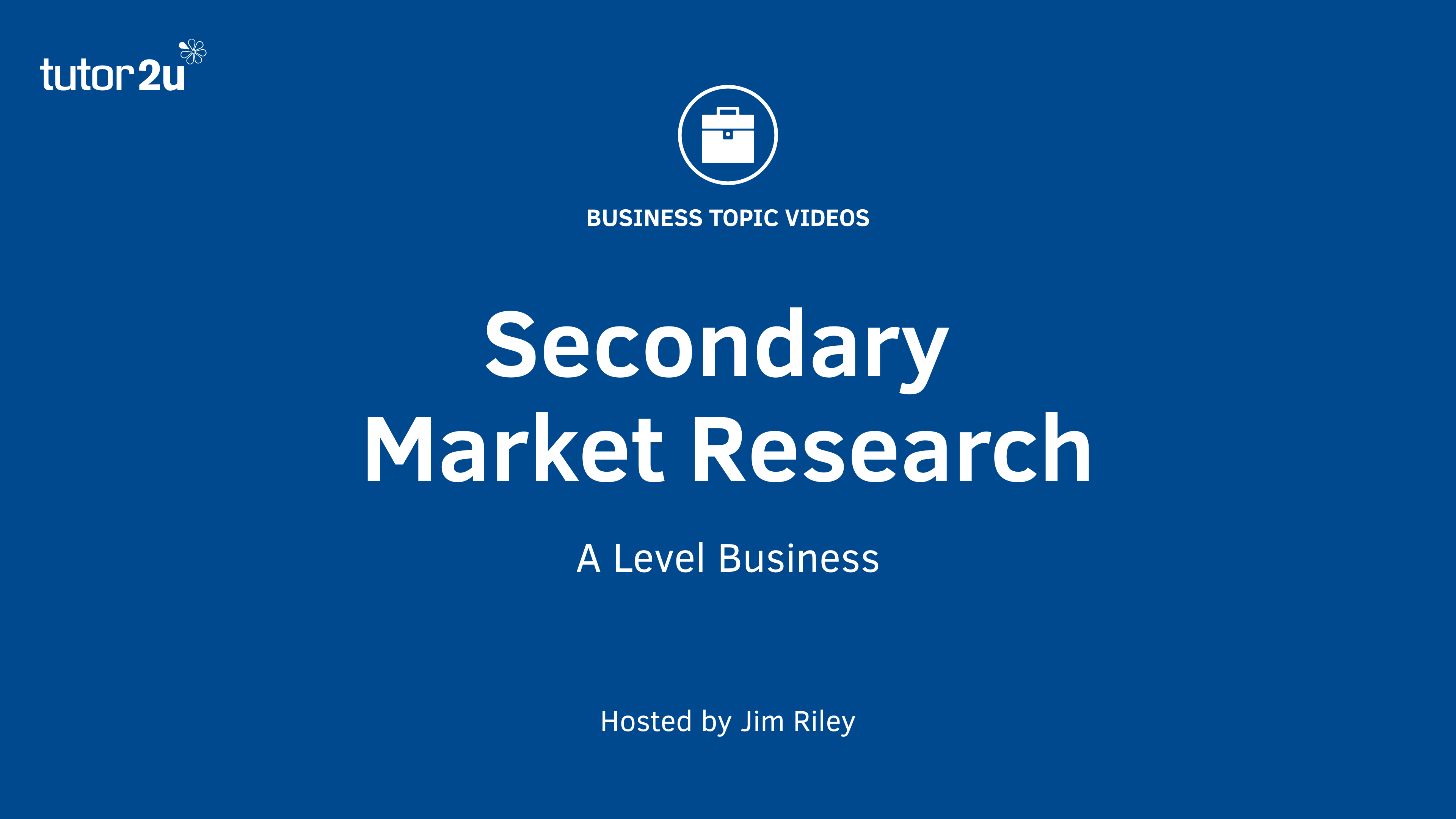 Secondary Market Research Explained | Reference Library | Business ...