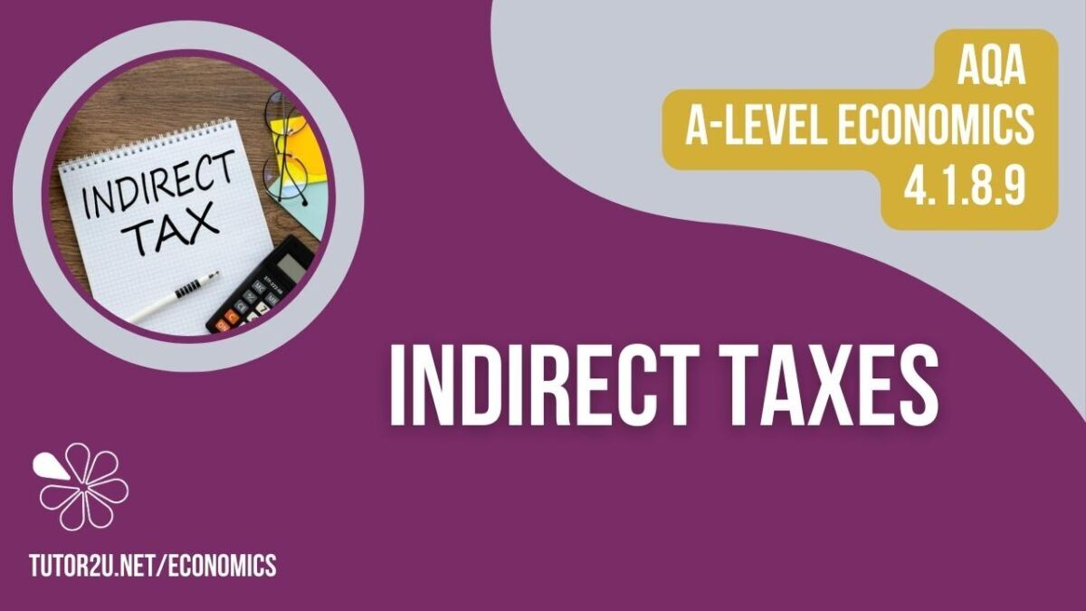 4.1.8.9 Government Intervention - Indirect Taxes (AQA A Level Economics ...