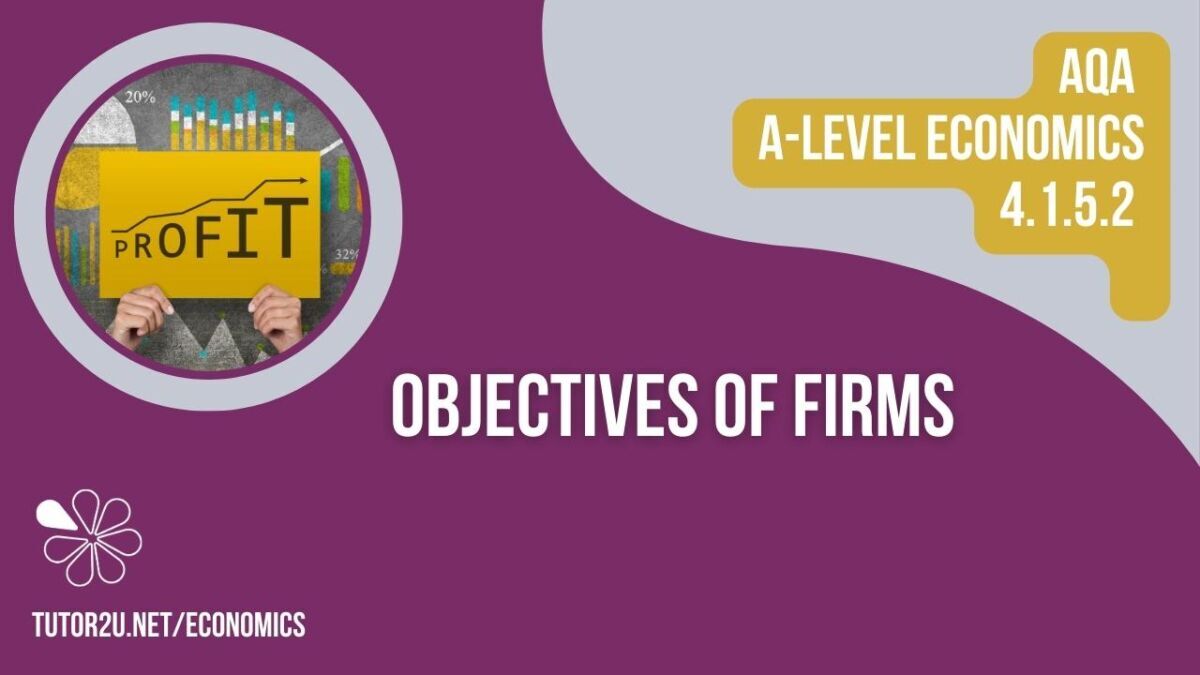 4.1.5.2 Objectives of Firms (AQA A-Level Economics Teaching PowerPoint ...