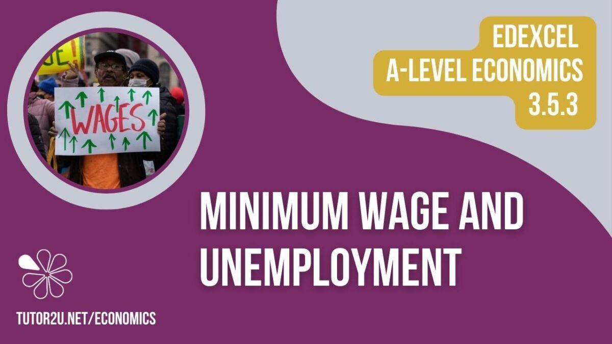 3.5.3 Minimum Wages and Unemployment (Edexcel A-Level Economics ...