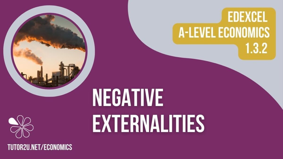 1.3.2 Negative Externalities (Edexcel A-Level Economics Teaching ...