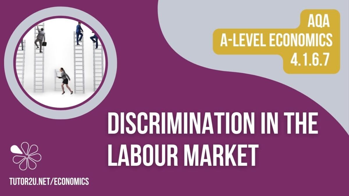 4.1.6.7 Discrimination In The Labour Market (AQA A-Level Economics ...