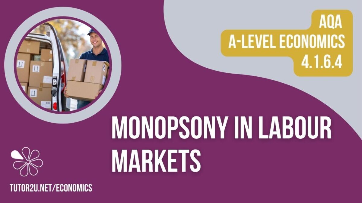 4.1.6.4 Monopsony Power in the Labour Market (AQA A-Level Economics ...