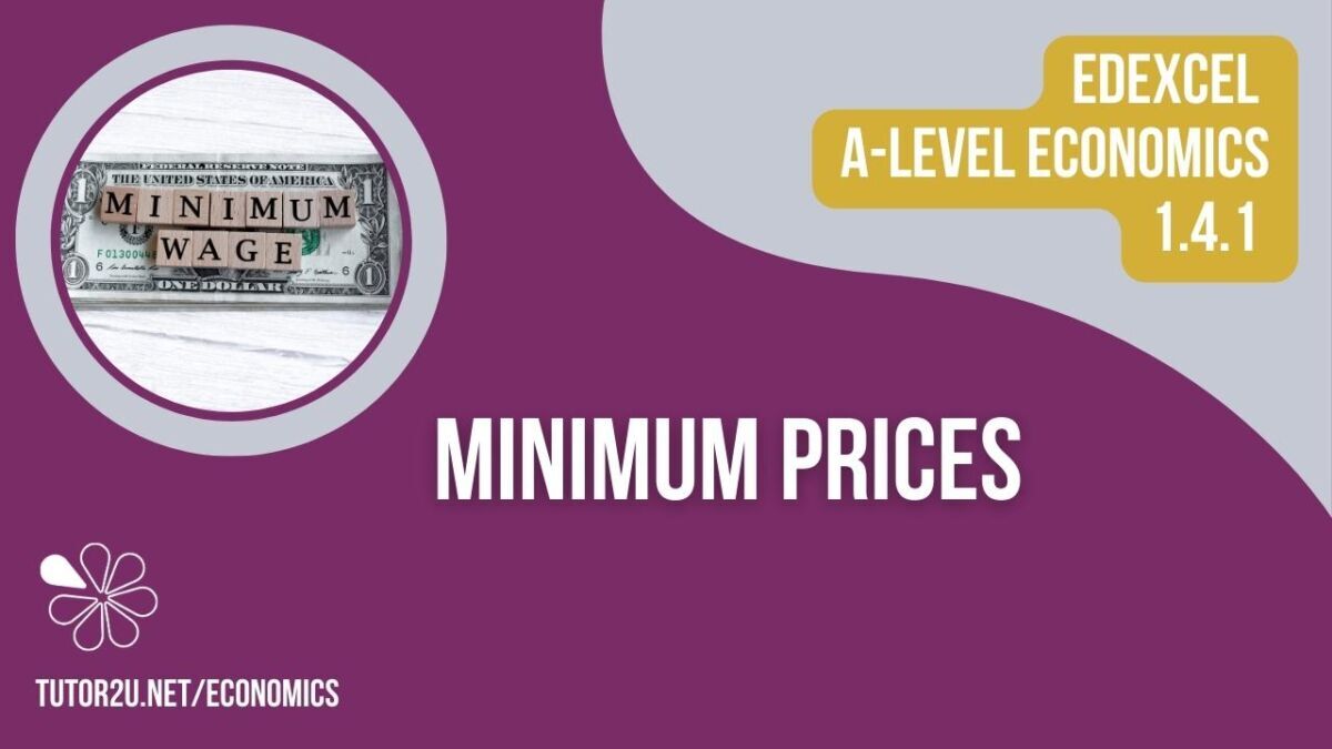 1.4.1 Minimum Prices (Edexcel A-Level Economics Teaching PowerPoint ...