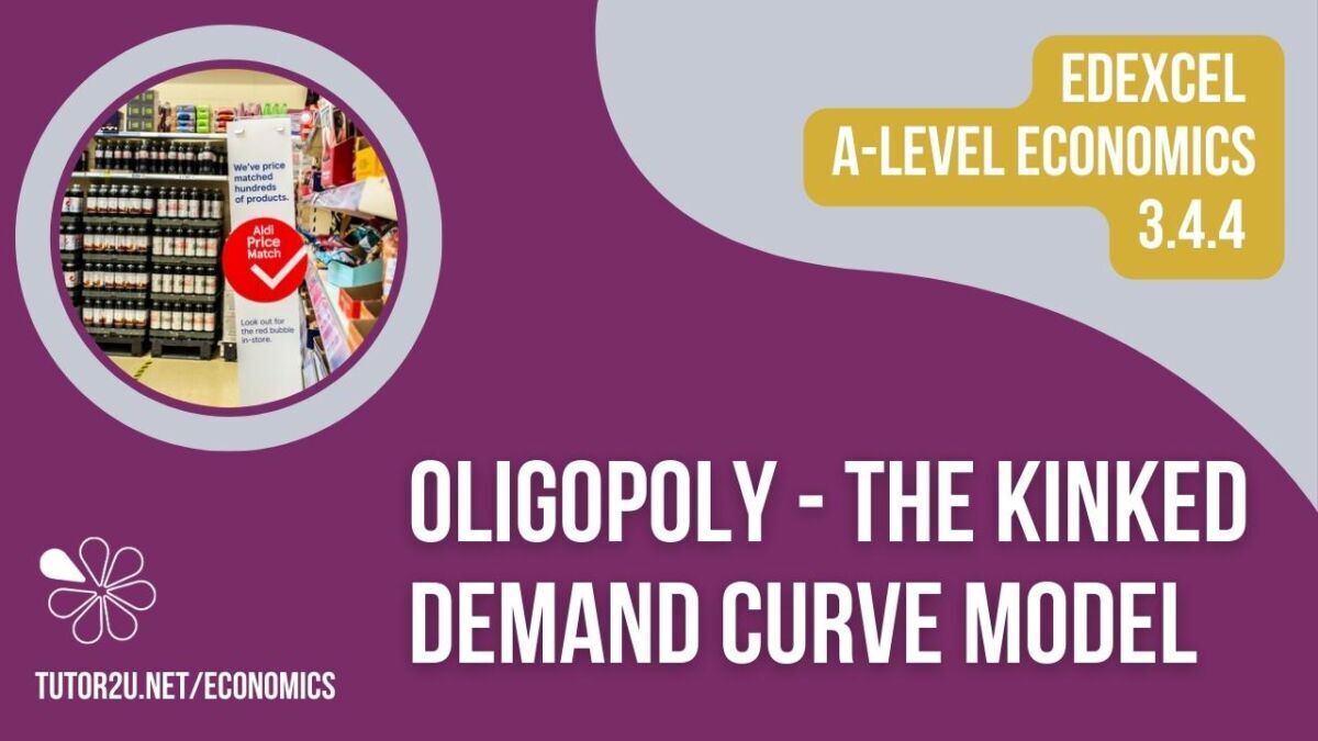 3.4.4 Oligopoly - The Kinked Demand Curve (Edexcel A-Level Economics ...
