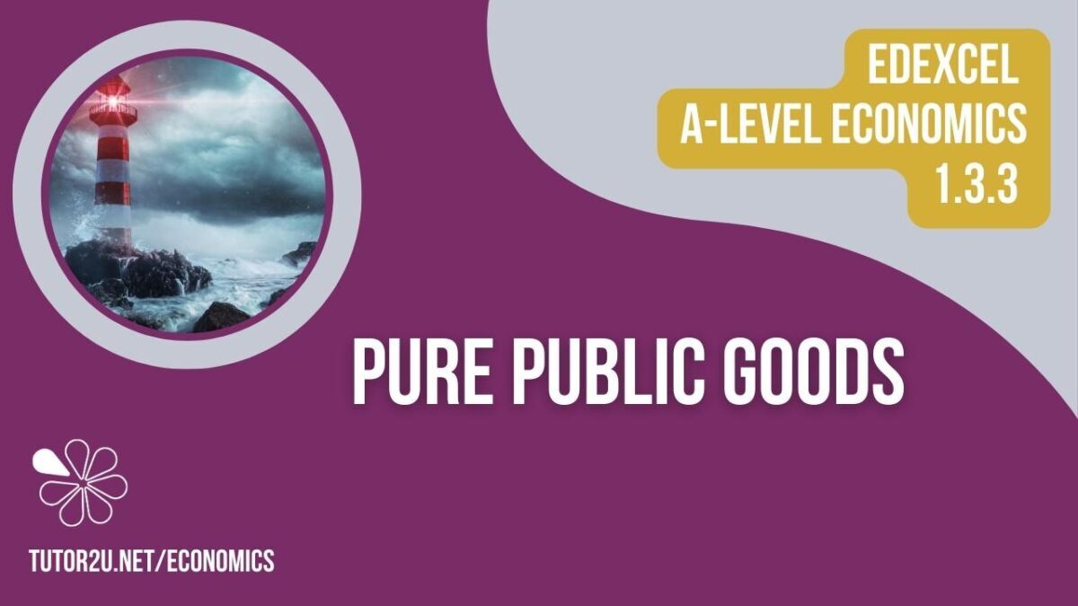 1.3.3 Public Goods (Edexcel A-Level Economics Teaching PowerPoint ...