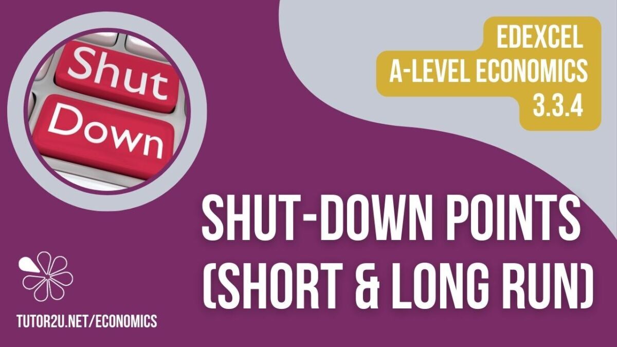 3.3.4 Shut Down Points (Edexcel A-Level Economics Teaching PowerPoint ...