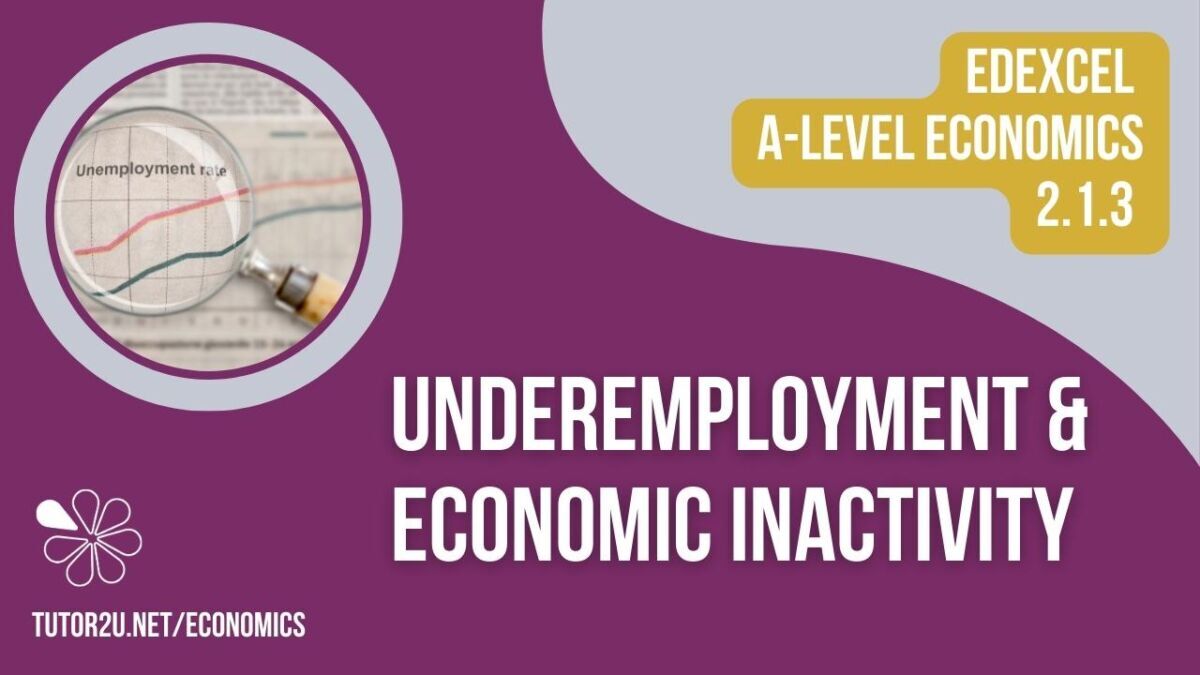 2.1.3 Underemployment and Economic Inactivity (Edexcel A-Level ...