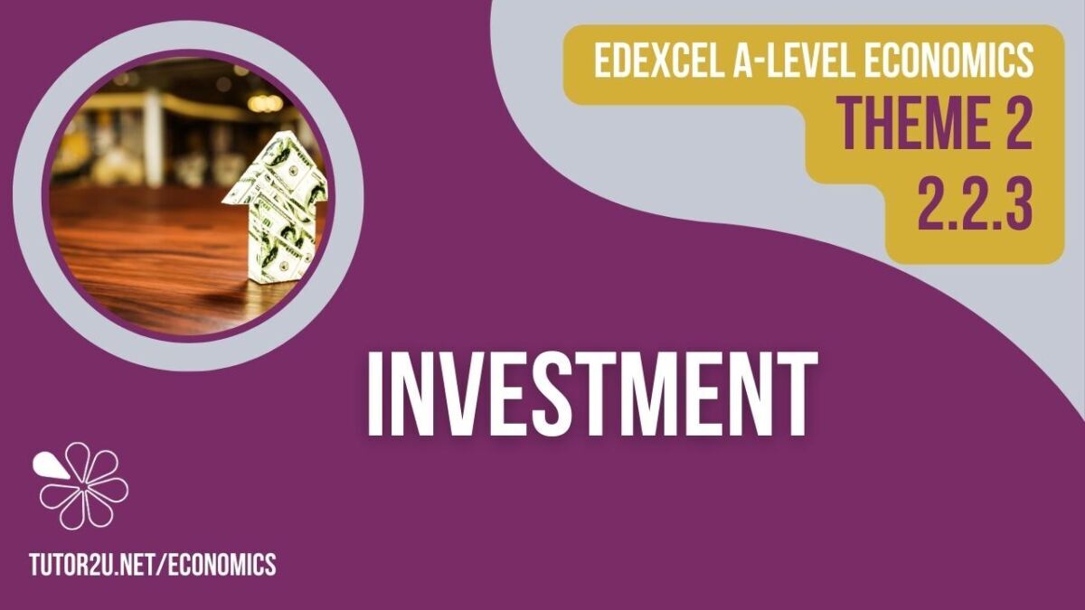2.2.3 Investment (Edexcel A-Level Economics Teaching PowerPoint ...