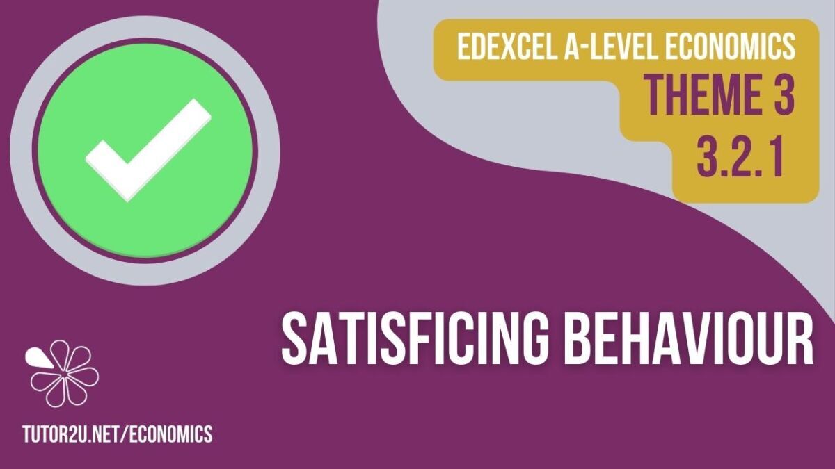 3.2.1 Profit Satisficing (Edexcel A-Level Economics Teaching PowerPoint ...