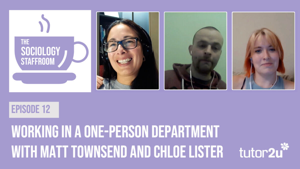 Working In a One Person Sociology Dept with Matt Townsend and Chloe ...