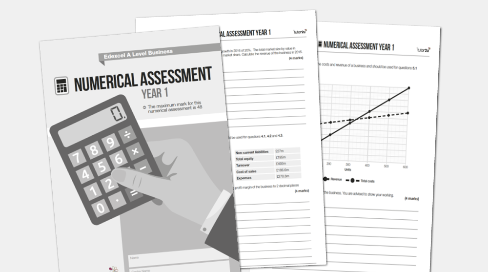 Linear Numerical Assessment (Vol1) for Edexcel A-Level Business | Shop ...