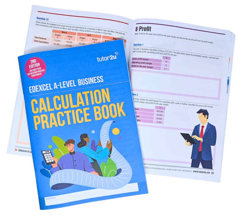 Calculation Practice Book for Edexcel A-Level Business - 2025 Edition ...