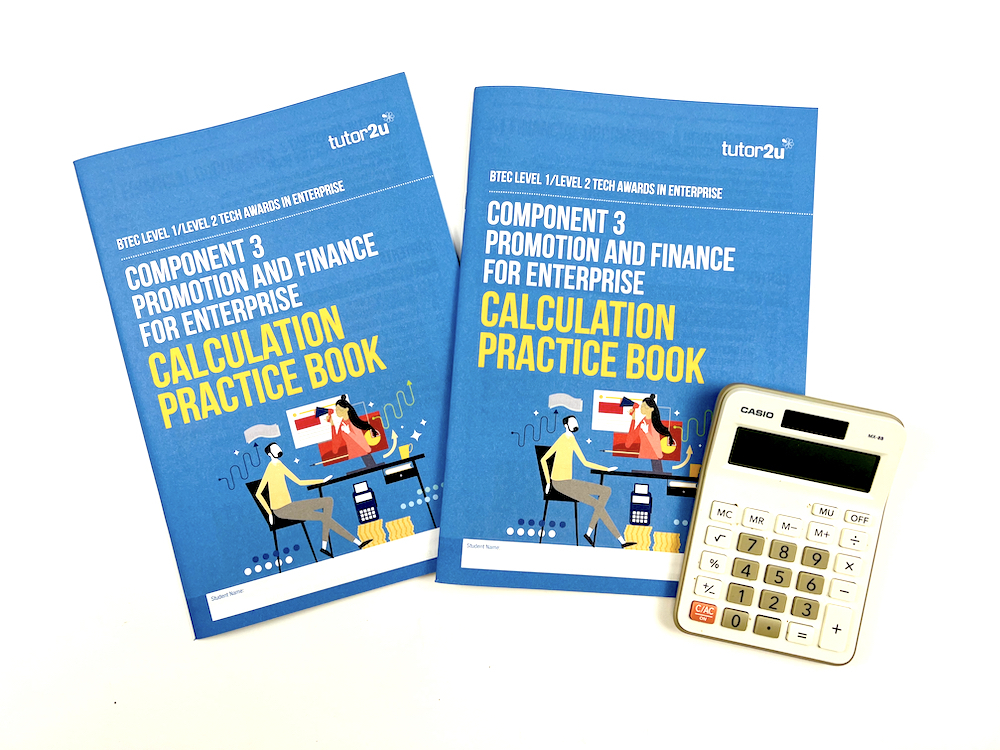 Component 3 Calculation Practice Book for BTEC Tech Award in Enterprise ...
