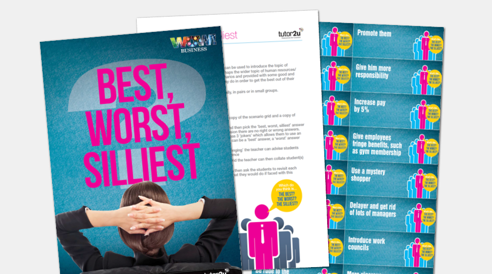 Teaching Activity: Best, Worst, Silliest (HRM) | Reference Library ...