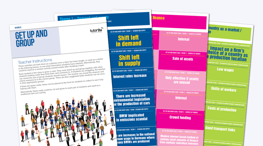 Get Up and Group (Revision - Edexcel) | Shop | tutor2u