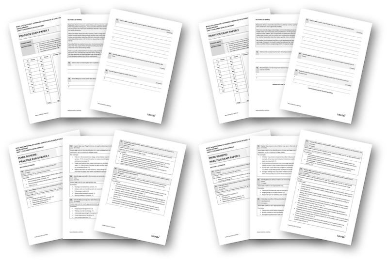 Unit 1 Children's Development Exam Practice Papers for AAQ BTEC ...