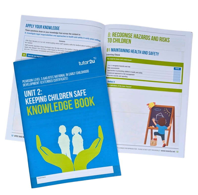 Unit 2 Keeping Children Safe Knowledge Book for AAQ BTEC National in Early Childhood Development ...