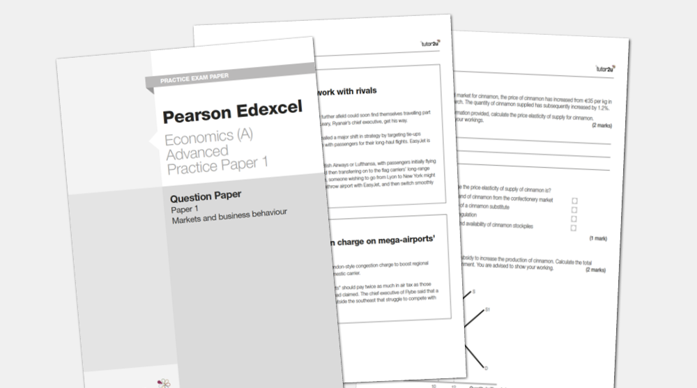 Practice Exam Papers (Volume 1) for Edexcel A-Level Economics A (Linear ...