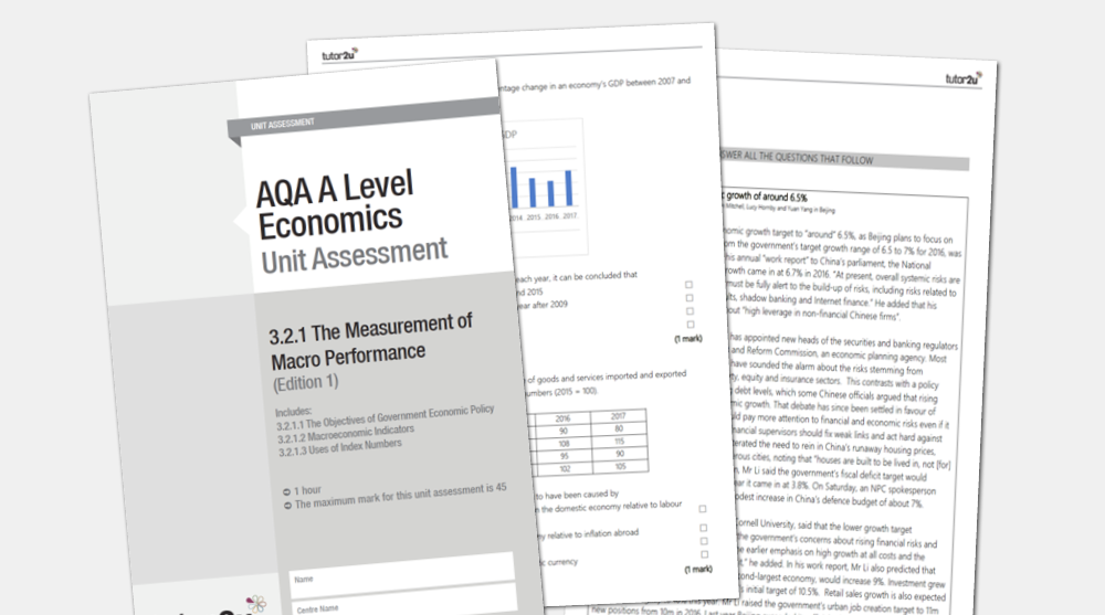 4.2.1 (Measurement of Macroeconomic Performance) Unit Assessment for ...