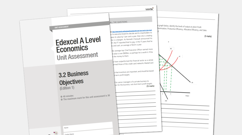 Theme 3.2.1 Business Objectives Unit Assessment for Edexcel A-Level ...
