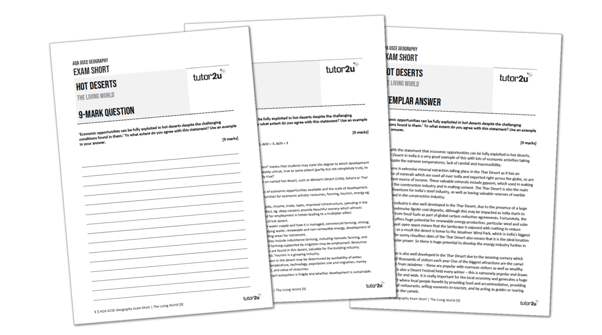 Living with the Physical Environment (Paper 1) 9-Marker Exam Shorts for ...