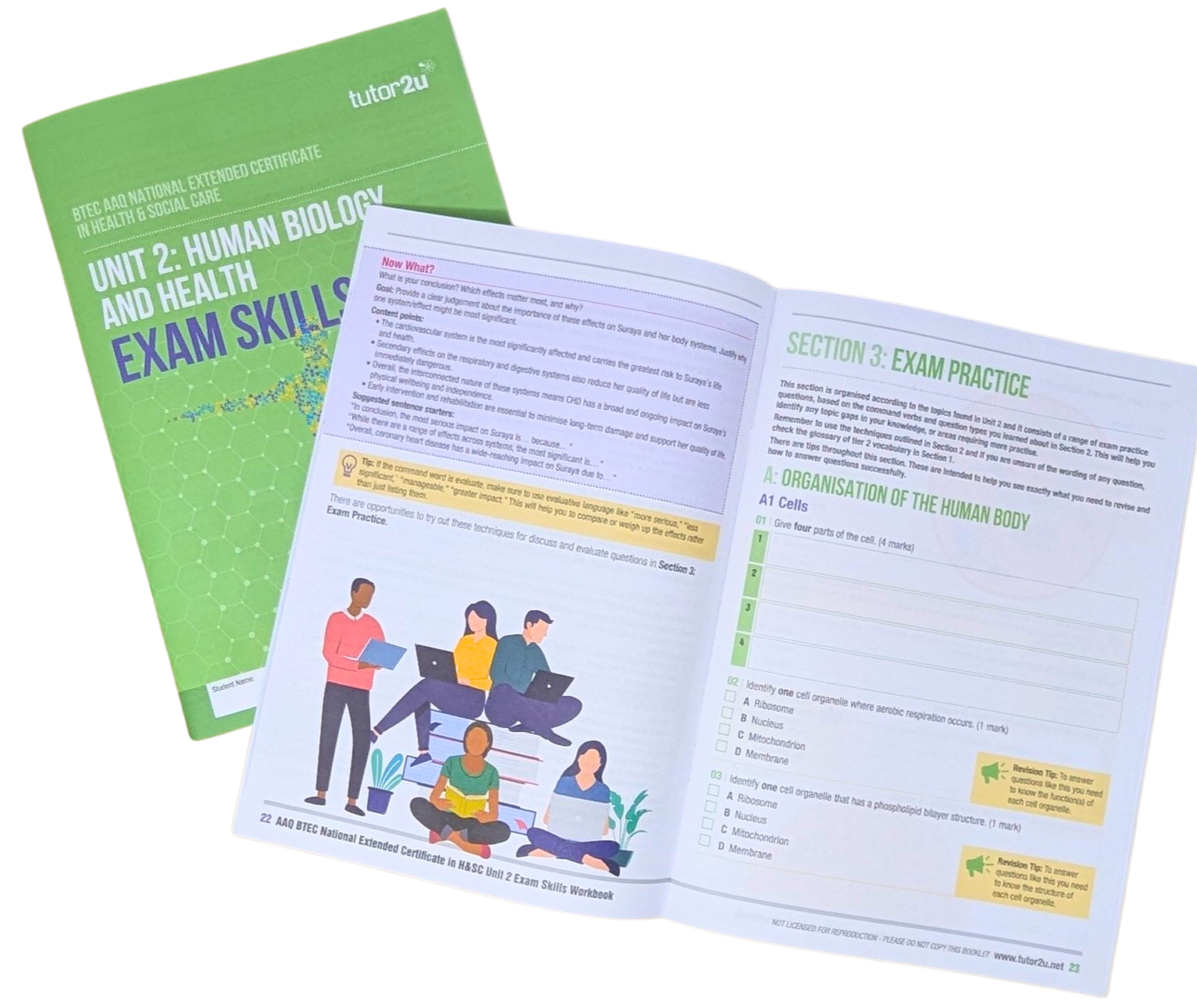 Unit 2 Human Biology & Health Exam Skills Book for AAQ BTEC National in ...