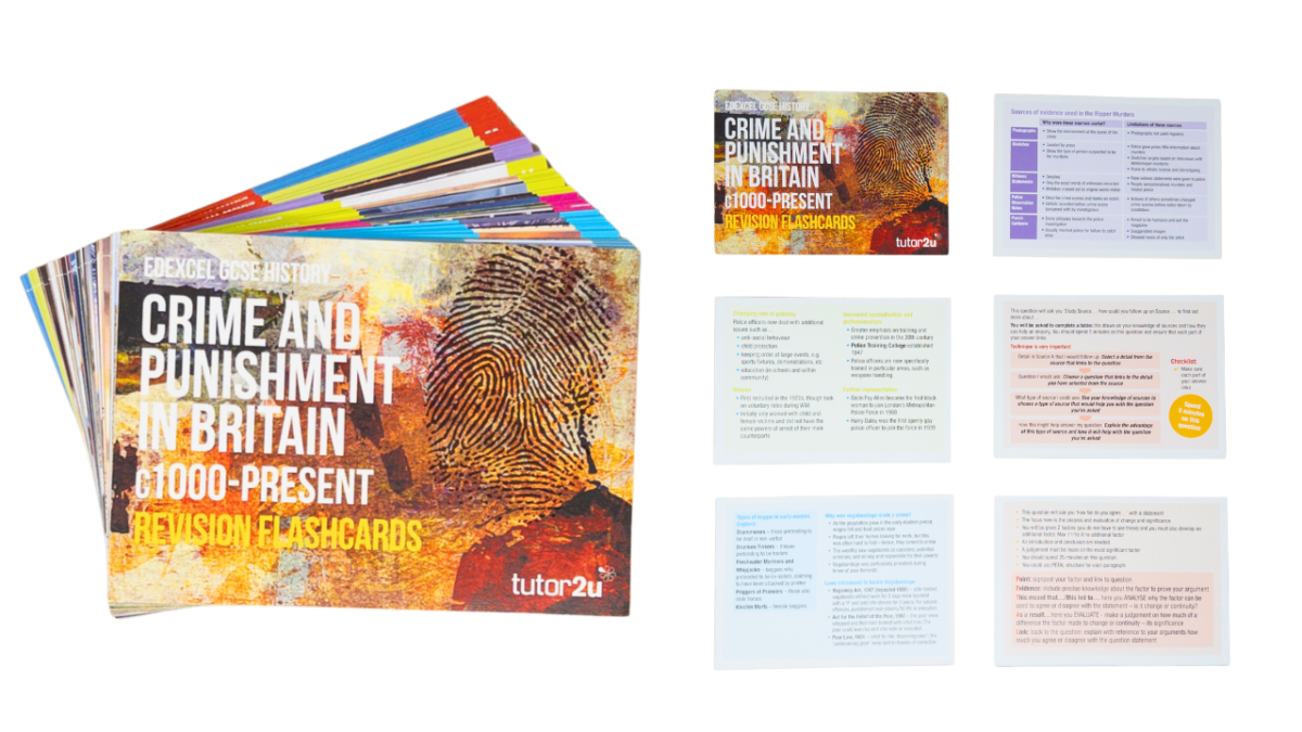 Crime and Punishment in Britain (c1000-present) Revision Flashcards for ...