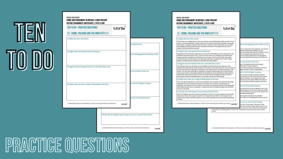 History Worksheets | Shop | History | tutor2u