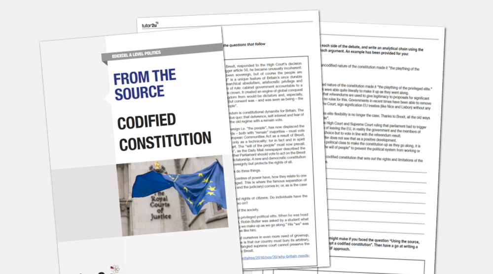 Codified Constitution - From the Source | Shop | tutor2u