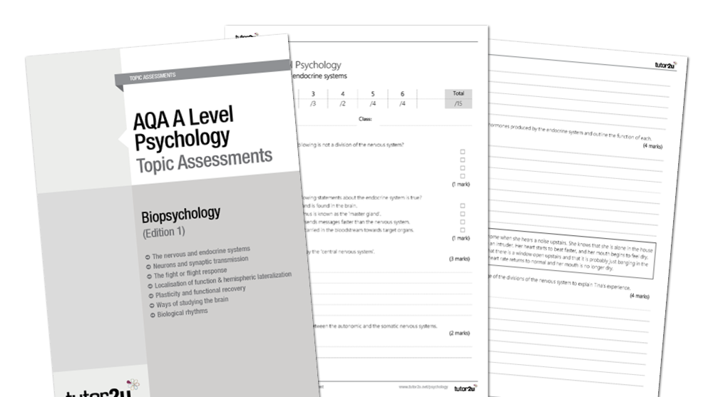 Biopsychology: Topic Assessments for AQA A Level Psychology Edition 1 ...