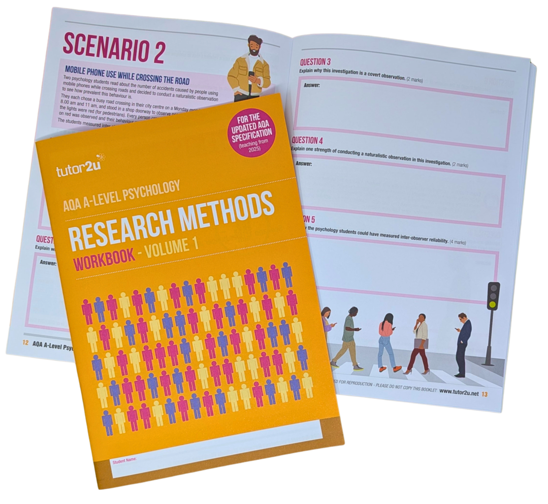 Research Methods Workbook Volume 1 for AQA A-Level Psychology (teaching ...