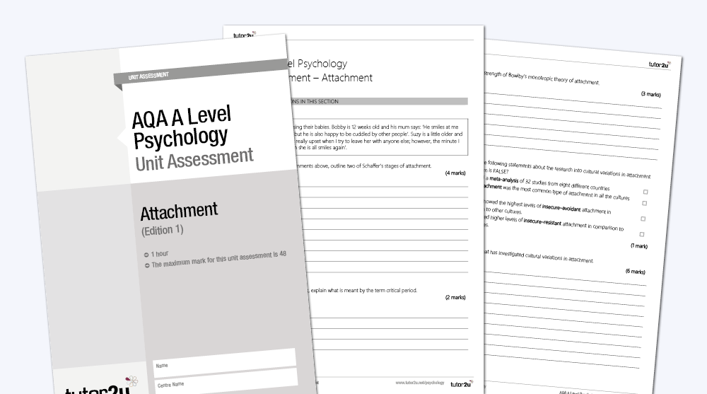 Attachment: AQA A Level Psychology Unit Assessment Edition 1 (exams up ...