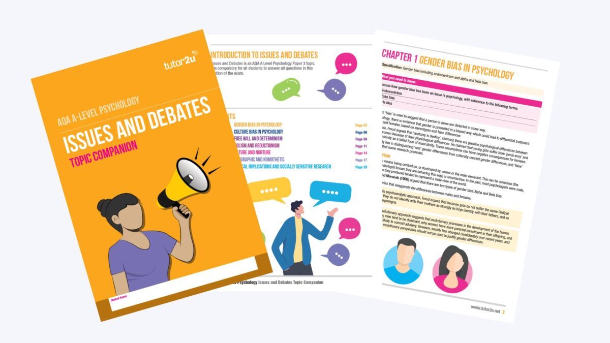 Issues & Debates Topic Companion for AQA A-Level Psychology (exams up ...