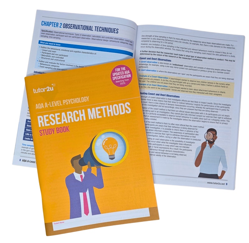 Research Methods Study Book for AQA A-Level Psychology (teaching from ...