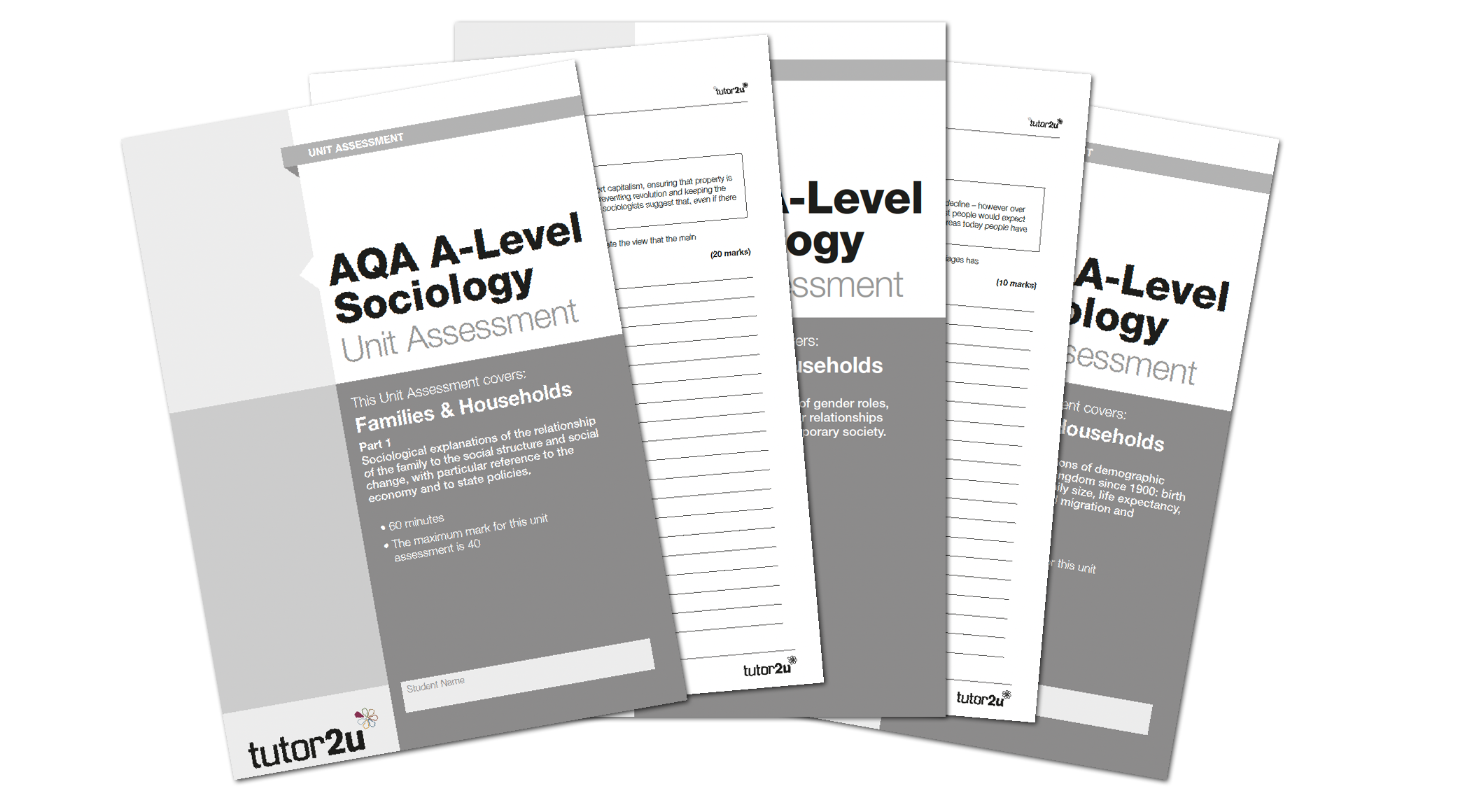 Families & Households Unit Assessment Pack (Vol 1) for AQA A-Level ...