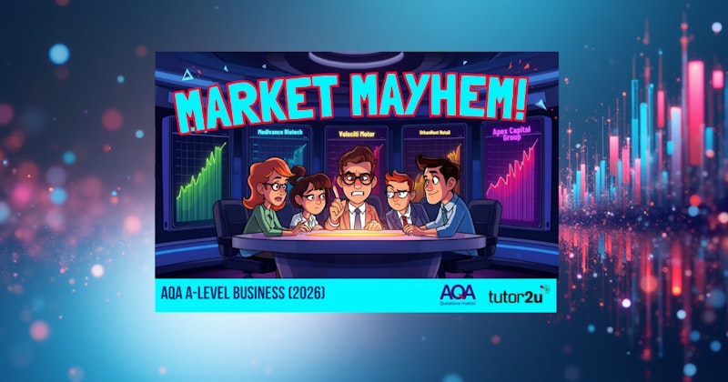 Market Mayhem | Simulation for AQA A-Level Business (2026) | Reference Library | Business | tutor2u