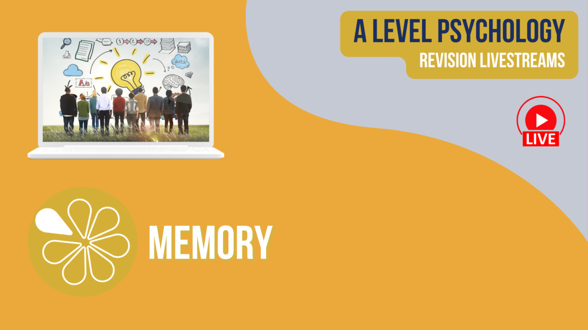 Memory | AQA A-Level Psychology Live Revision | Livestreams | tutor2u