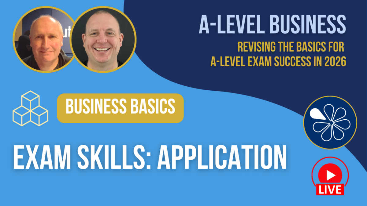 Exam Skill of Application | A-Level Business Basics | Livestreams | tutor2u