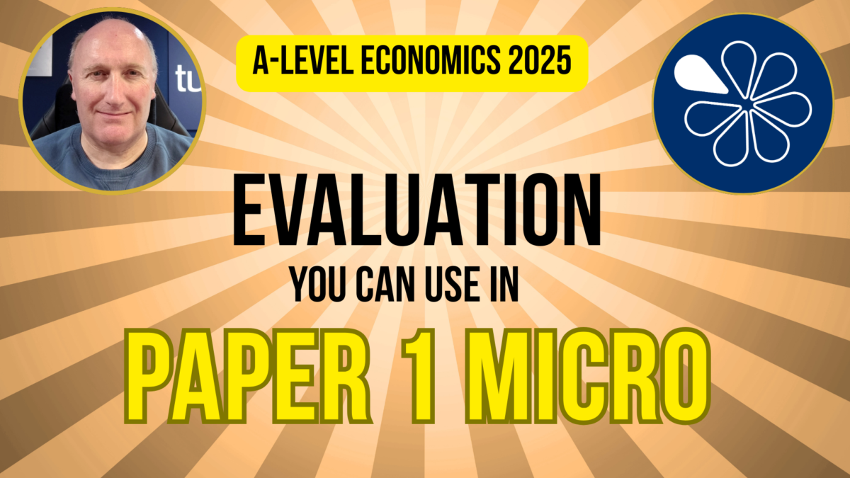 EVALUATION you can use in Paper 1 Micro (2025) | Essential A-Level Economics Revision for Paper ...