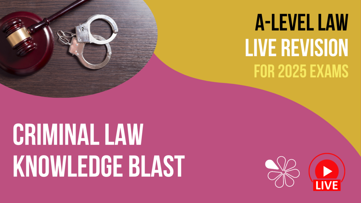 A-level Criminal Law | Livestreams | tutor2u