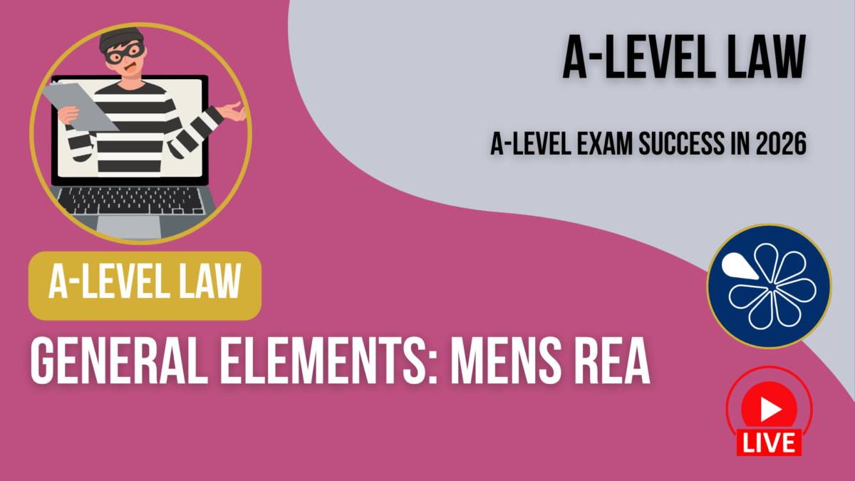 General Elements: Mens Rea – A-Level Law | Livestreams | tutor2u