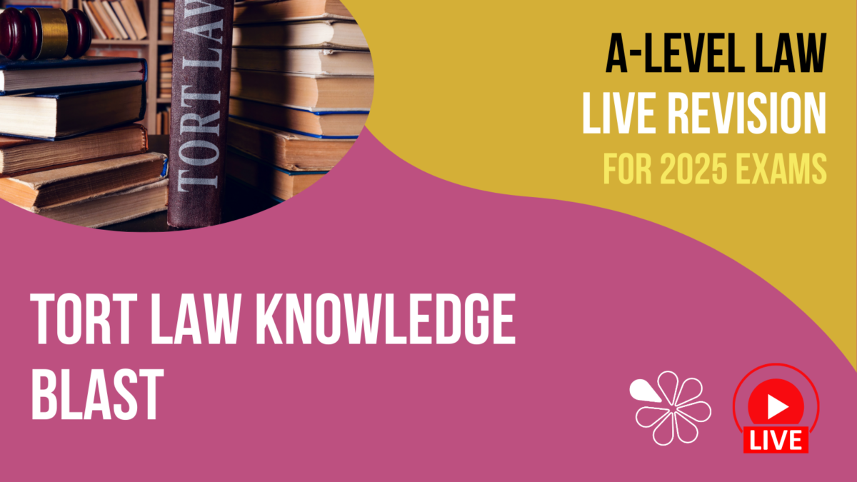 A-level Law Tort Law | Livestreams | tutor2u
